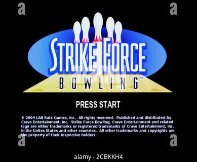 Strike Force Bowling - Nintendo Gamecube Videogame - Editorial use only ...