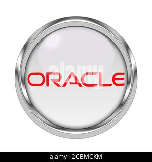 Oracle logo as an app icon. Clipping path included Stock Photo - Alamy