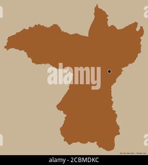 Khon Kaen, province of Thailand. Solid color shape. Corner auxiliary ...