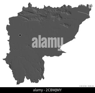 Sa Kaeo, province of Thailand. Bilevel elevation map with lakes and ...