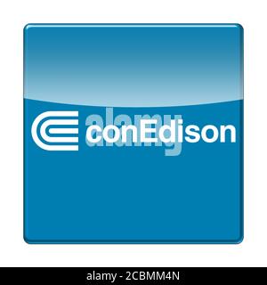 Consolidated Edison app icon logo Stock Photo - Alamy