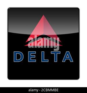 Delta Air Lines icon Stock Photo - Alamy