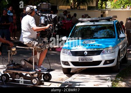 Video camera operator filmed Stock Photo - Alamy