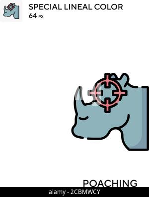 Poaching Special lineal color vector icon. Poaching icons for your ...