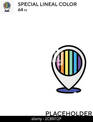 Placeholder Special lineal color icon. Illustration symbol design ...
