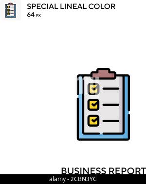 Report Special lineal color vector icon. Report icons for your business ...