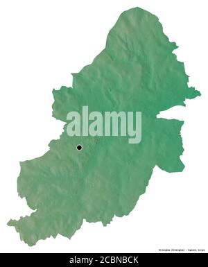 Shape of Birmingham, administrative county of England, with its capital ...