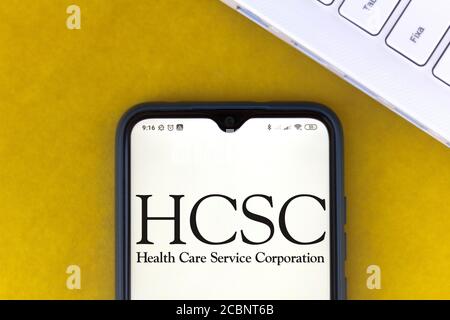 In this photo illustration the Service Corporation International logo ...