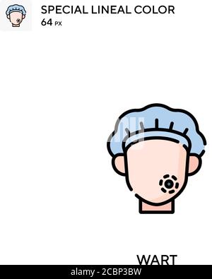 warts disease color icon vector illustration Stock Vector Image & Art ...