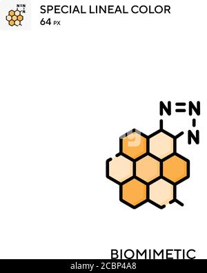 Biomimetics icon, linear isolated illustration, thin line vector, web ...