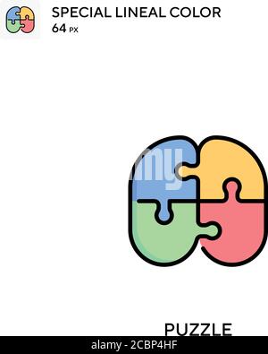 Puzzle special lineal color vector icon. Puzzle icons for your business ...
