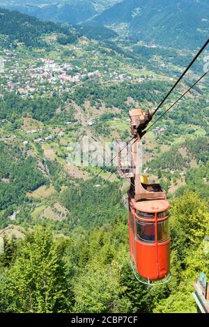 Khulo, Georgia - Ropeway in Khulo, Adjara, Georgia. It is built by ...
