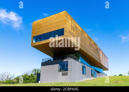 Nebra ark, museum for the Nebra sky disk, Nebra, Saxony-Anhalt, Germany ...