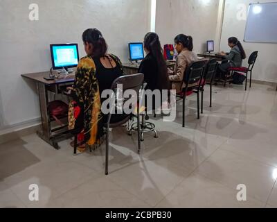 DISTRICT KATNI, INDIA - MARCH 18, 2020: An indian corporate human ...