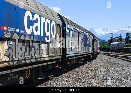 SBB (Swiss Railways) freight train Stock Photo - Alamy
