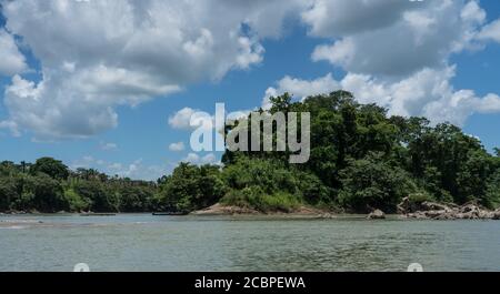 The Usumacinta River forms the border between Chiapas, Mexico, and El ...