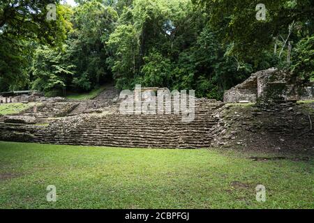 Structure 23. Yaxchilan Mayan ruins. Chiapas, Mexico. Vintage image ...