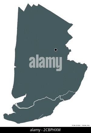 Ca Mau, province of Vietnam. Elevation map colored in wiki style with ...