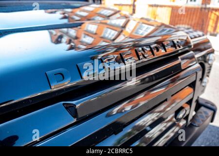 Land Rover Defender close up Stock Photo - Alamy