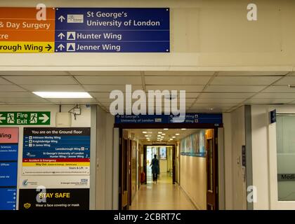 London, UK. Tooting: St George's Hospital - Grosvenor Wing Main ...