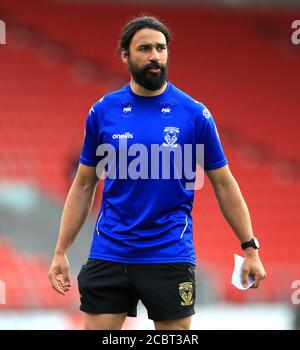 Warrington Wolves head of performance Ade Gardner during the Betfred ...