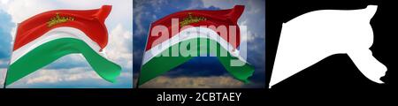 Federal subjects of Russia flag of Kaluga Oblast Stock Photo - Alamy