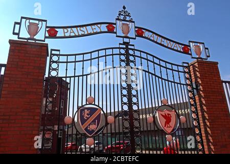 the paisley gateway anfield road football stadium home of liverpool fc ...