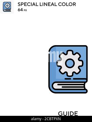 User guide flat color icons in round outlines. 6 bonus icons included ...