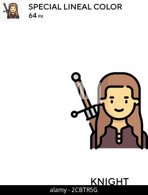 medieval rider knight color icon vector illustration Stock Vector Image ...