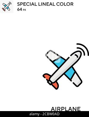 Airplane Special lineal color vector icon. Illustration symbol design ...