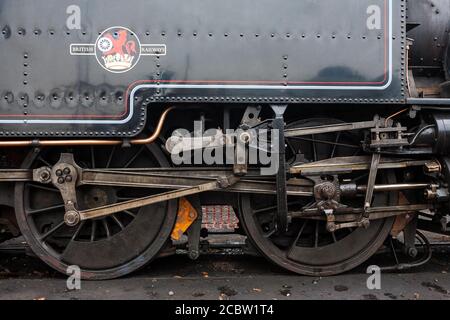 LMS Ivatt Class 2MT 2-6-2 tank engine No 41312 at Buckfastleigh on the ...