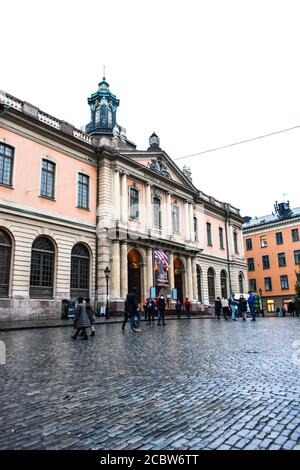 Entrance to Nobel Prize Museum, Stockholm Stock Photo - Alamy