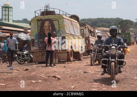 An congolease black man standing with baber Stock Photo - Alamy