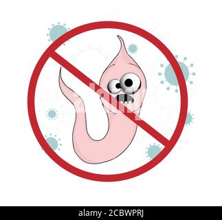 Human parasites. Intestinal parasite body anatomy, parasitic worm ...