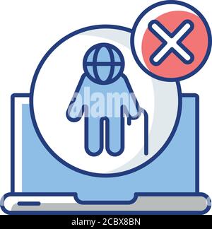 Access problems isolated cartoon vector illustrations Stock Vector ...