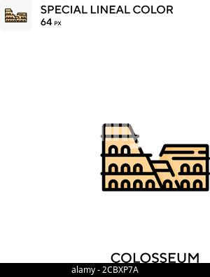 Colosseum Special lineal color icon. Illustration symbol design ...