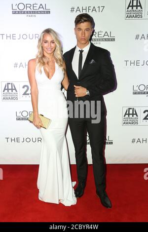 Tbc and Josh Carroll attend the 2017 Australian Hair Fashion Awards in ...