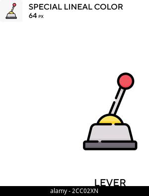 Lever Special lineal color icon. Illustration symbol design template ...