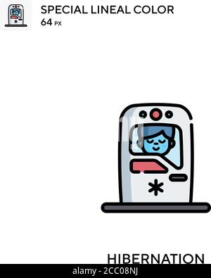 Sleeping Special lineal color vector icon. Sleeping icons for your ...