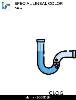 Clogs Special lineal color icon. Illustration symbol design template ...