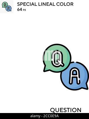 Question Special lineal color vector icon. Question icons for your ...