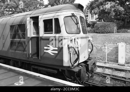 A class 33 Crompton diesel locomotive number 33103 in the black livery ...