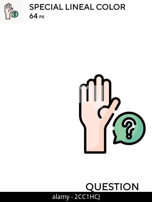 Question Special lineal color vector icon. Question icons for your ...