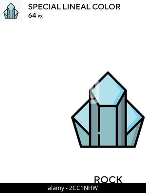 Rock Special lineal color vector icon. Rock icons for your business ...