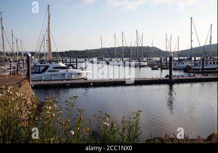 Yachts at Rhu Marina, on the Gareloch, Helensburgh, Scotland Stock ...