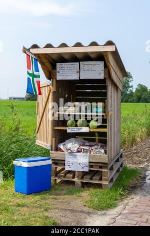 Container beside country road Stock Photo - Alamy