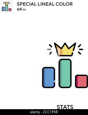 Stats Special lineal color vector icon. Stats icons for your business ...