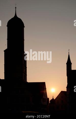 Germany, Baden-Wurttemberg, Biberach, Church and presbytery in ...