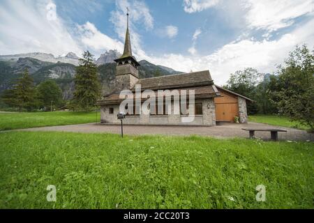St. Mary Church, Kandersteg, Canton of Bern, Switzerland, Europe ...