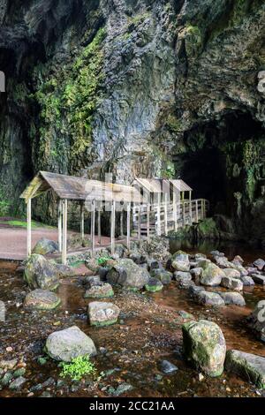 United Kingdom, Scotland, View of Smoo Cave Stock Photo - Alamy
